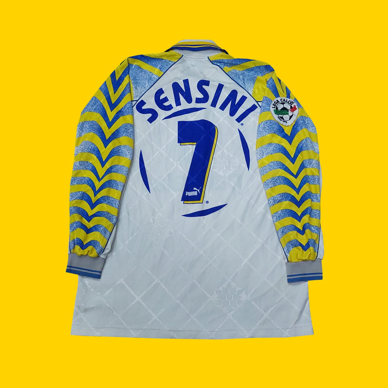 1996 – 97 PARMA HOME LS MATCH WORN SHIRT SENSINI – Jakarta Football Shop